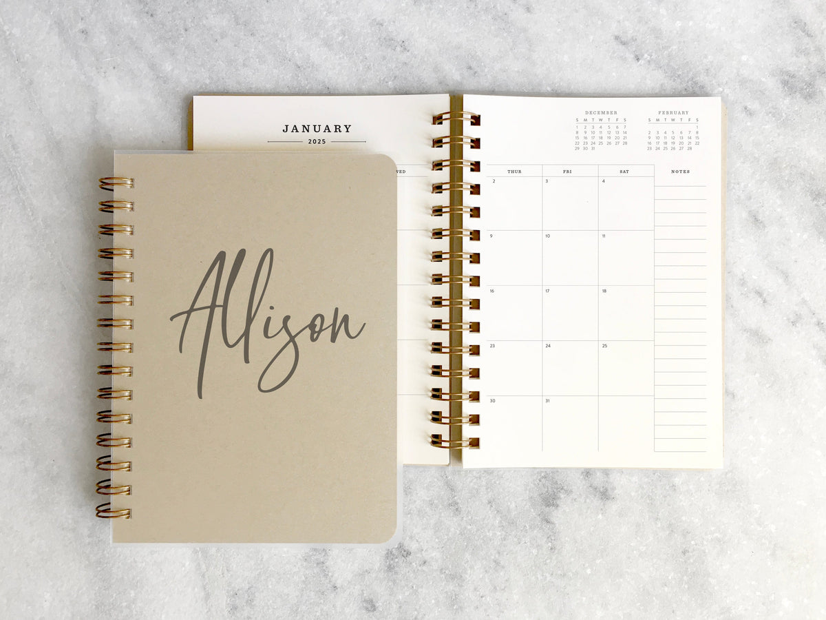 12-Month Planner - Kraft Soft Cover