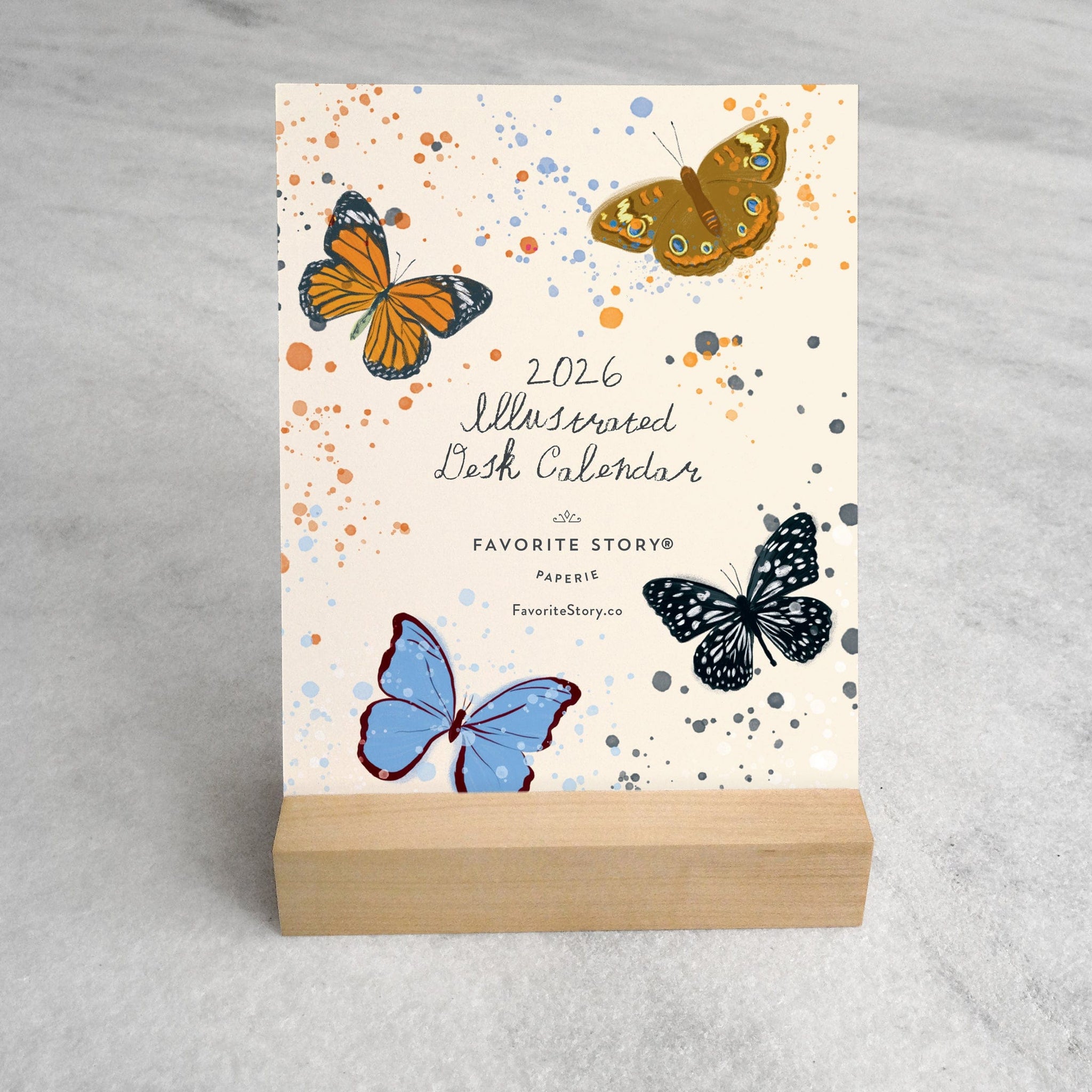 2027 Desk Calendar, Butterflies