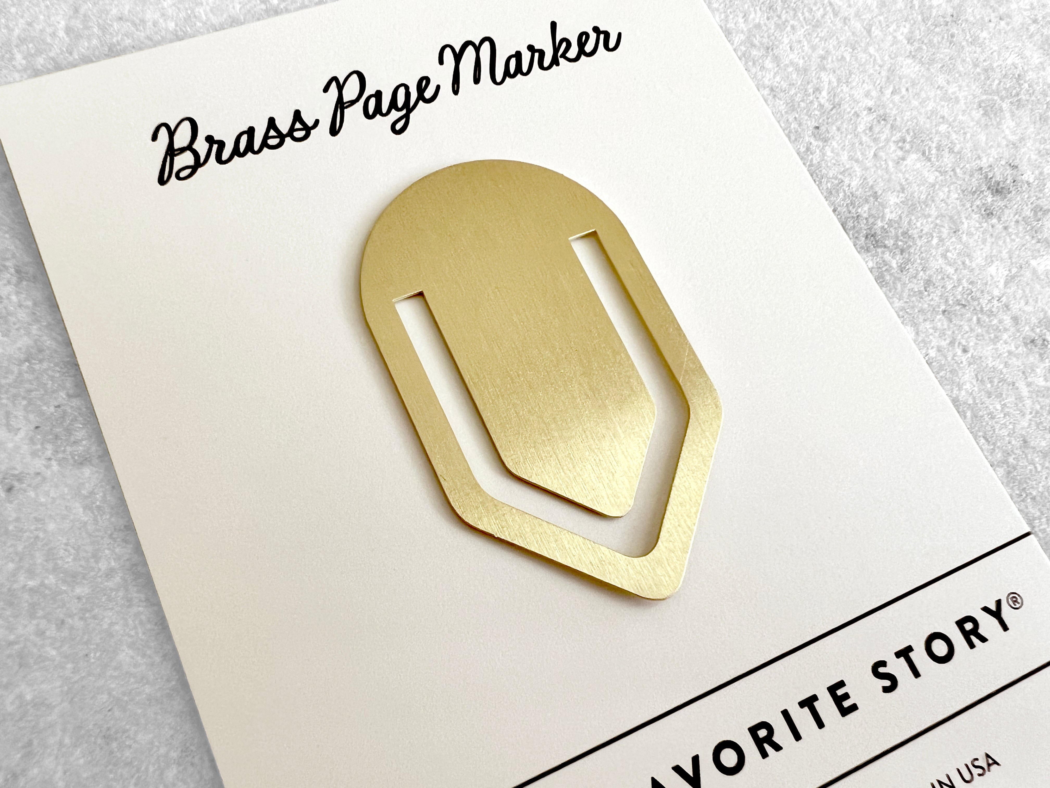 Brass Page Marker – Favorite Story