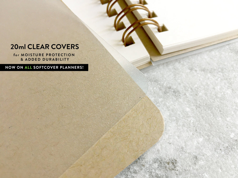 12-Month planner - Kraft Soft Cover