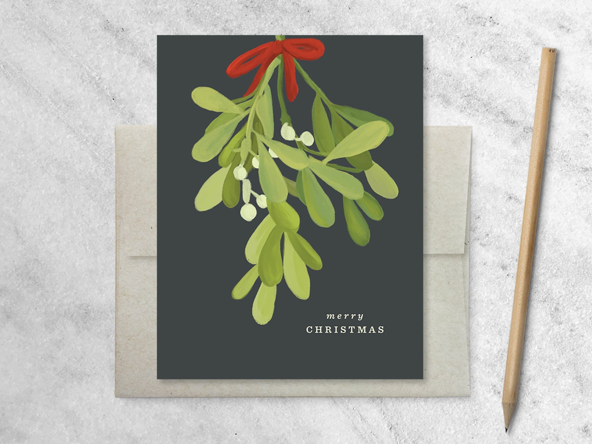 Mistletoe Christmas Cards