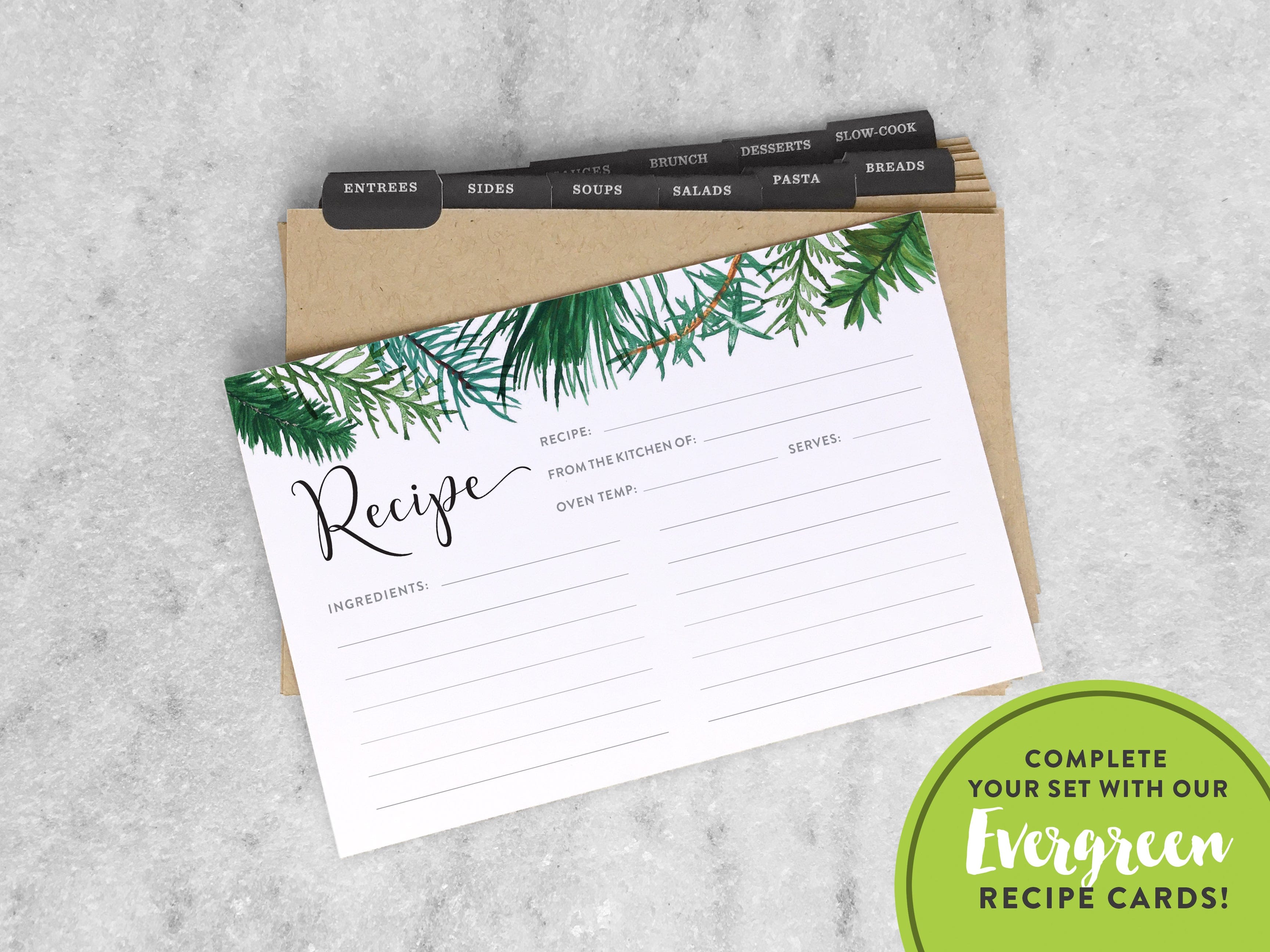 Recipe Card Dividers & Tabs – Favorite Story